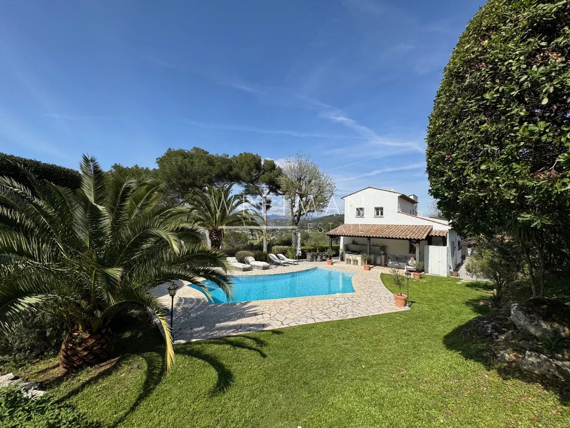 4 bedroom villa with pool in a closed domaine and walking distant to ...